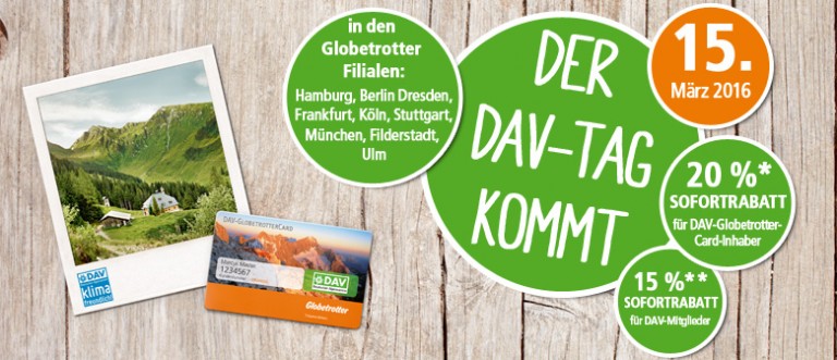 DAV-Tag bei Globetrotter am 15. März 2016 | Ratsch-Bladl